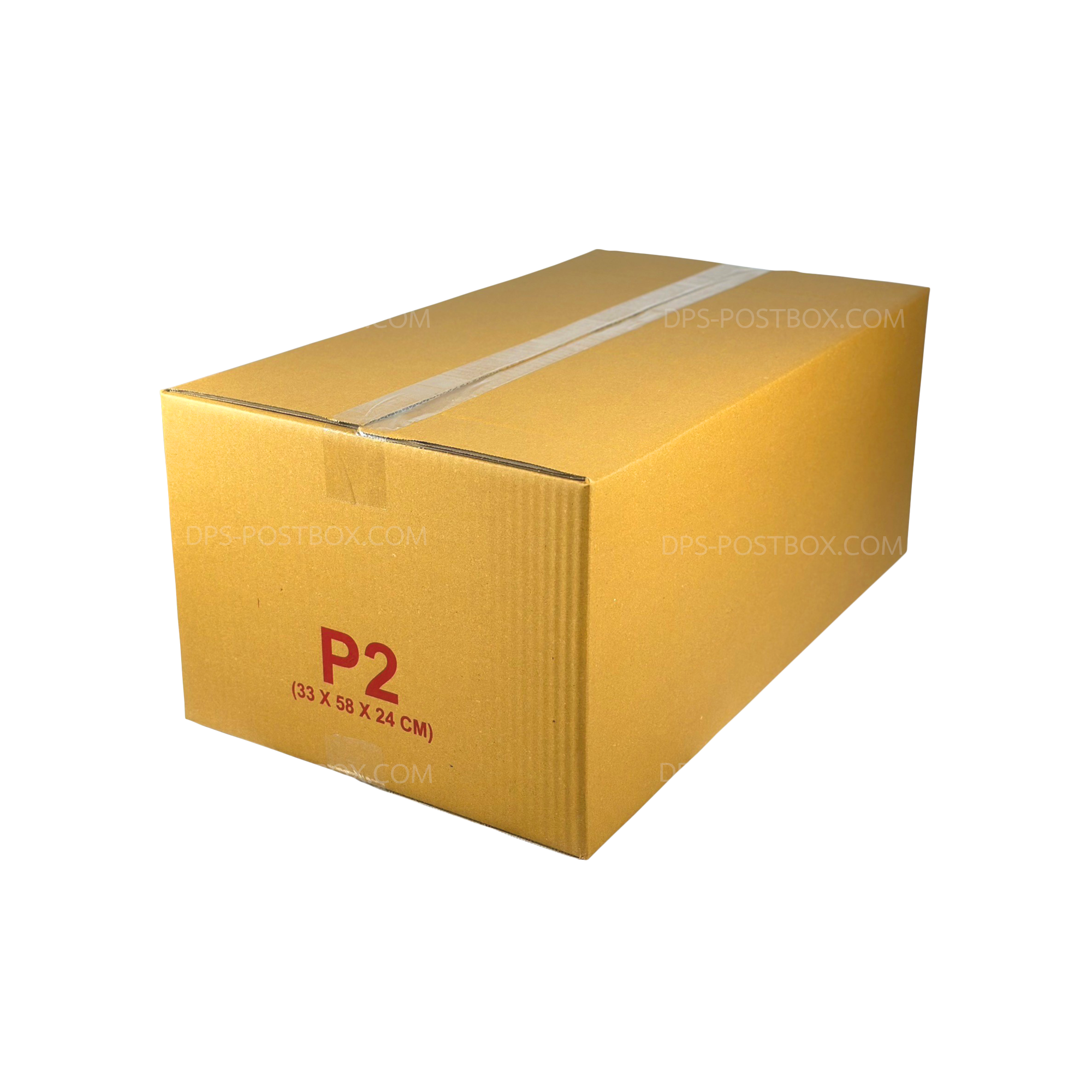 กล่องฝาชน P2 ไม่มีพิมพ์ ขนาด 33x58x24 cm. - กล่องไปรษณีย์ DPS กล่องพัสดุ อุปกรณ์แพ็คของ ราคาโรงงาน